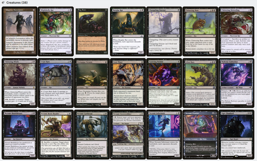 Karumonix, Rat King POISON TOXIC RAT Tribal Magic Mtg Custom Commander ...