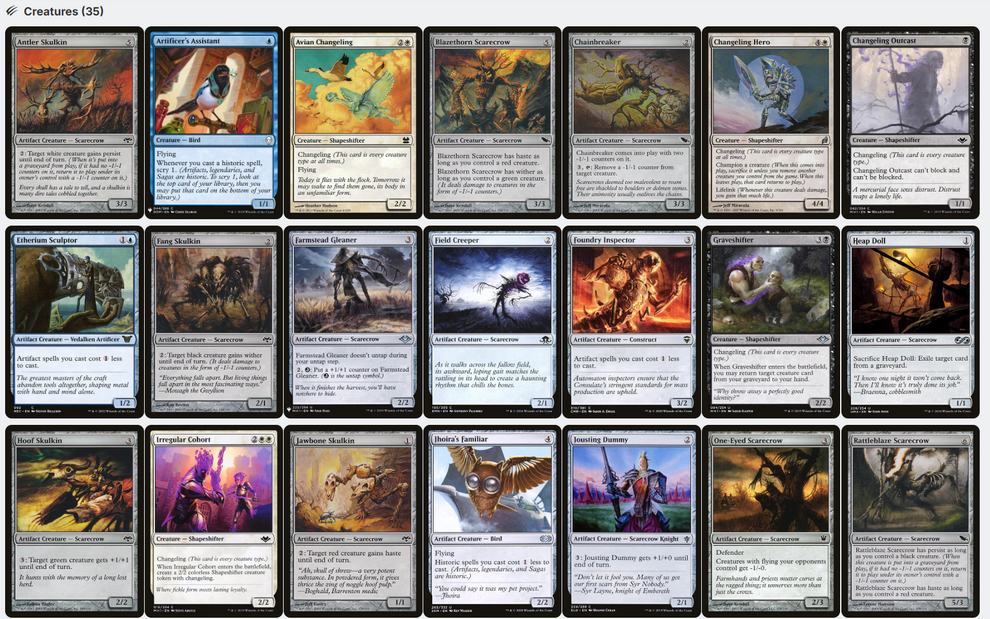 Reaper King Scarecrow Tribal Five-Color Magic MTG Commander Deck ...