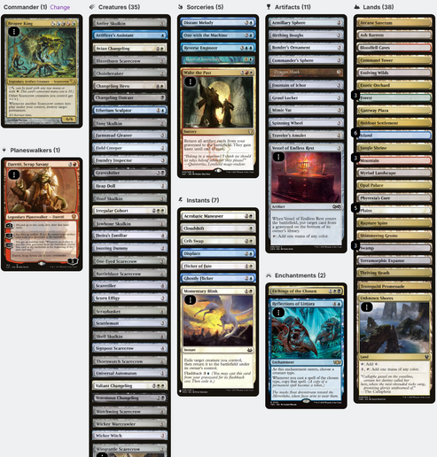 Reaper King Scarecrow Tribal Five-Color Magic MTG Commander Deck ...