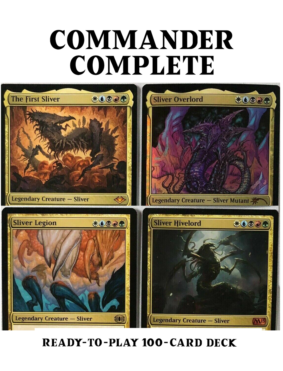 Sliver ULTIMATE Tribal Includes FOUR Legendary Magic MTG Commander Dec ...