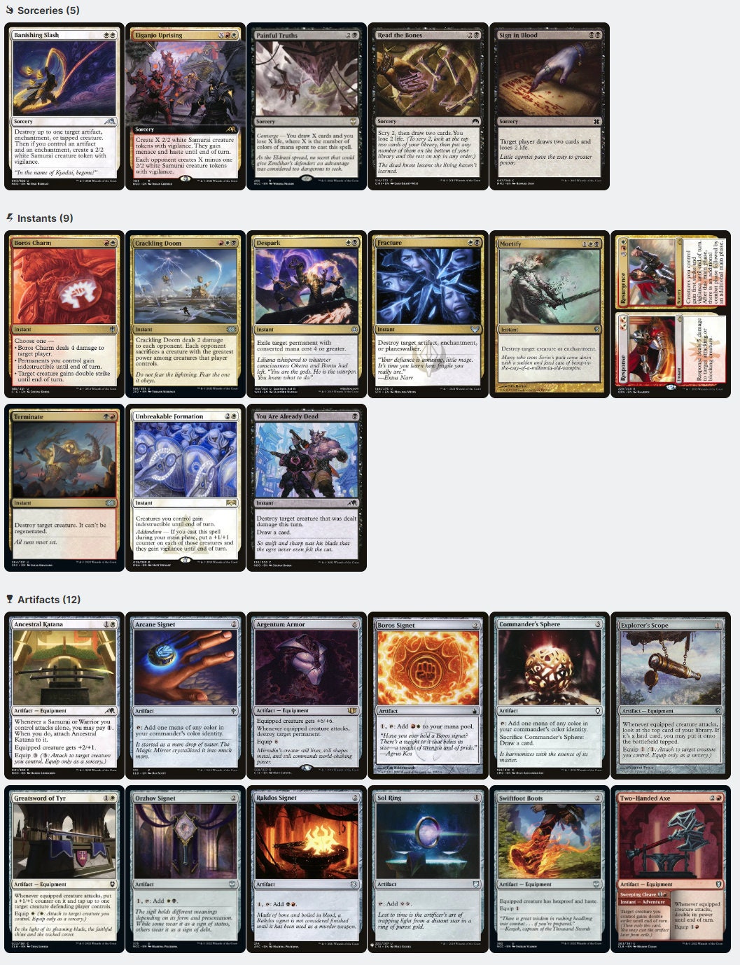 Isshin, Two Heavens as One Samurai Tribal Magic MTG Commander Deck ...