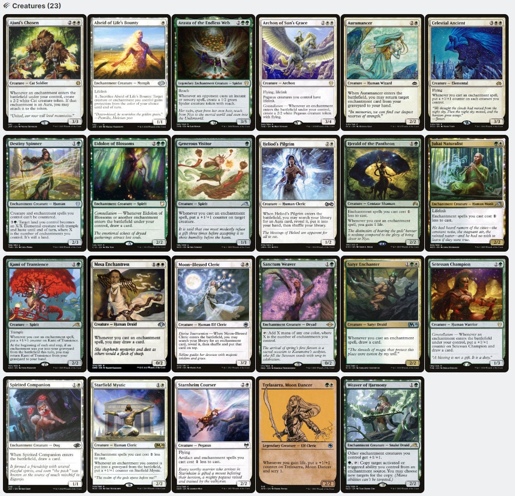 Sythis, the Hidden Hand Enchantress Magic MTG Commander Deck ...