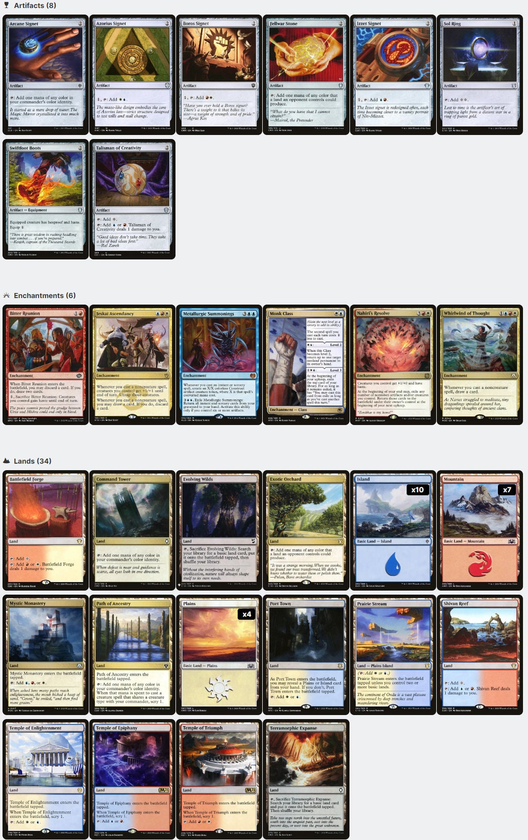 Narset, Enlightened Exile PROWESS Spells Magic MTG Commander Deck ...